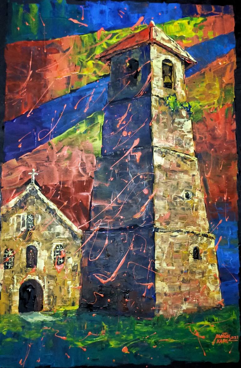 Siquijor's Icon of faith Painting by Karl Russel Matas | Saatchi Art