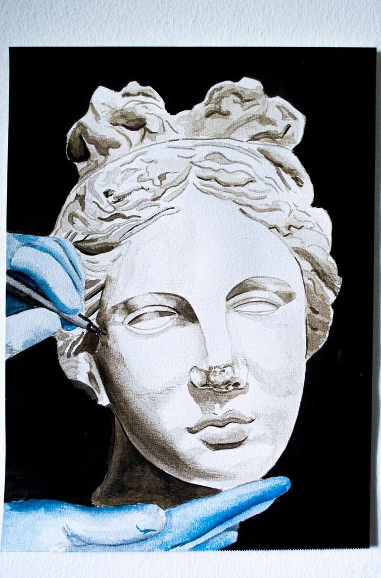 'Surgical Operation To Aphrodite' Painting by Seha Nur Sari | Saatchi Art