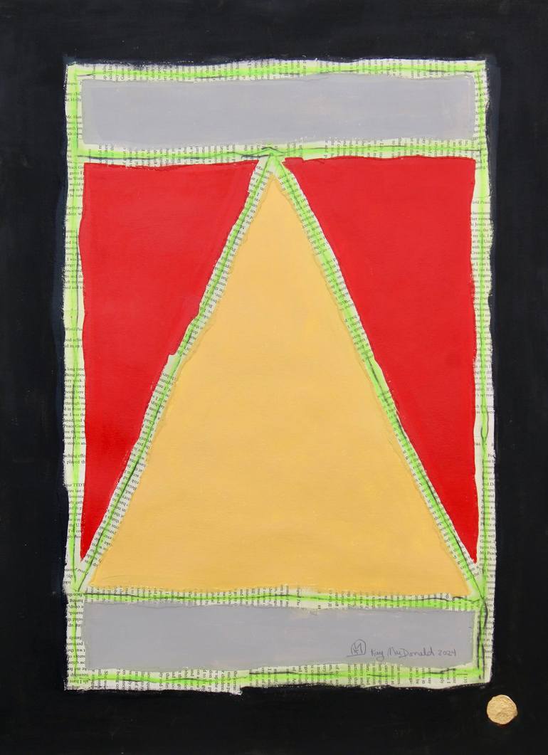 Lost Triangle Painting by Kay Macdonald | Saatchi Art