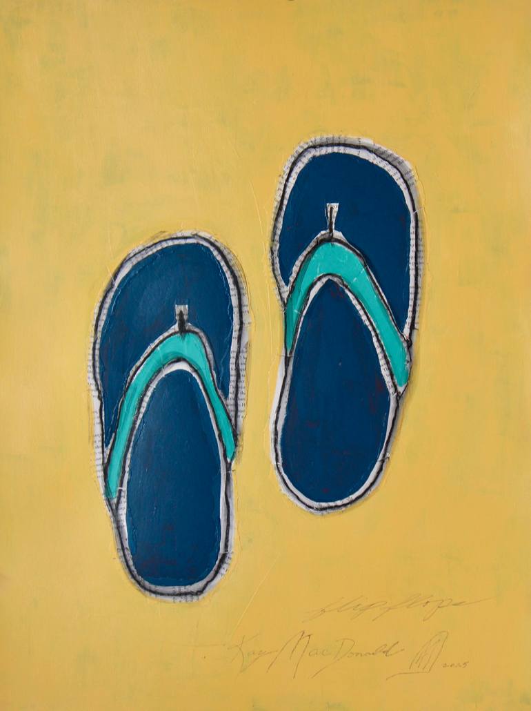 My Flip Flops Painting by Kay Macdonald | Saatchi Art