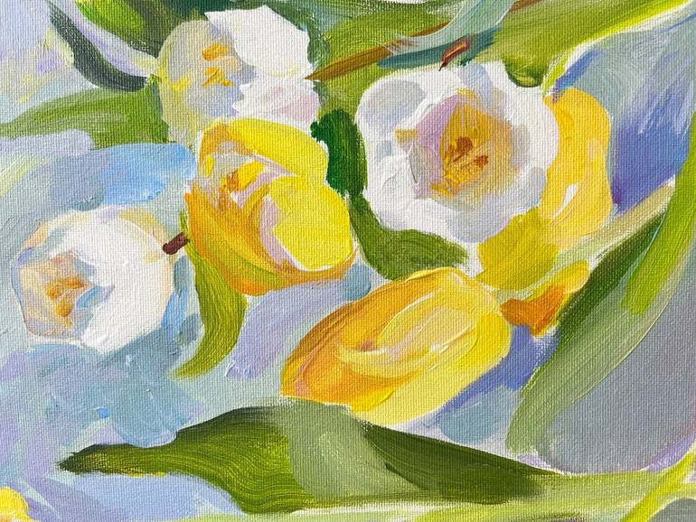 Yellow tulips Painting by Gavrylenko Kateryna | Saatchi Art