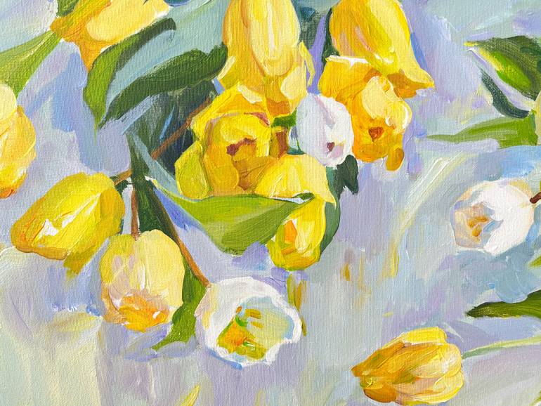 Yellow tulips Painting by Gavrylenko Kateryna | Saatchi Art