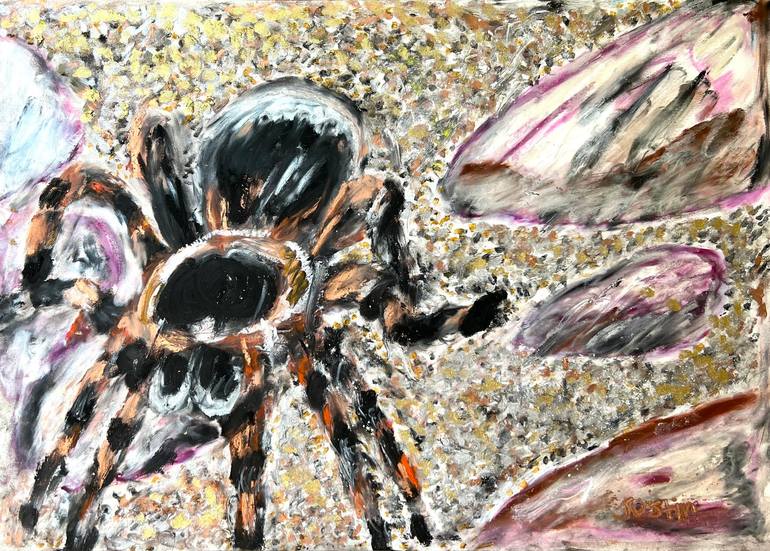 Tarantula Spider Painting by Justin Halo | Saatchi Art