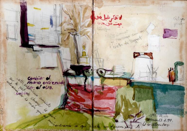 With the left hand Painting by Mohammed BABA | Saatchi Art