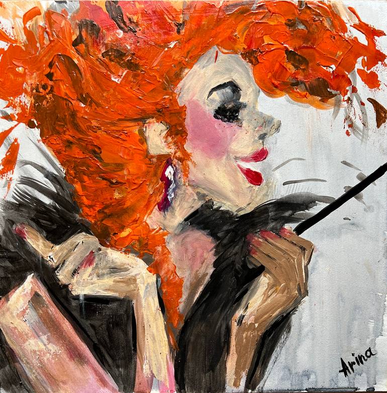 Lou Lou Painting by Iryna Akinchyts | Saatchi Art