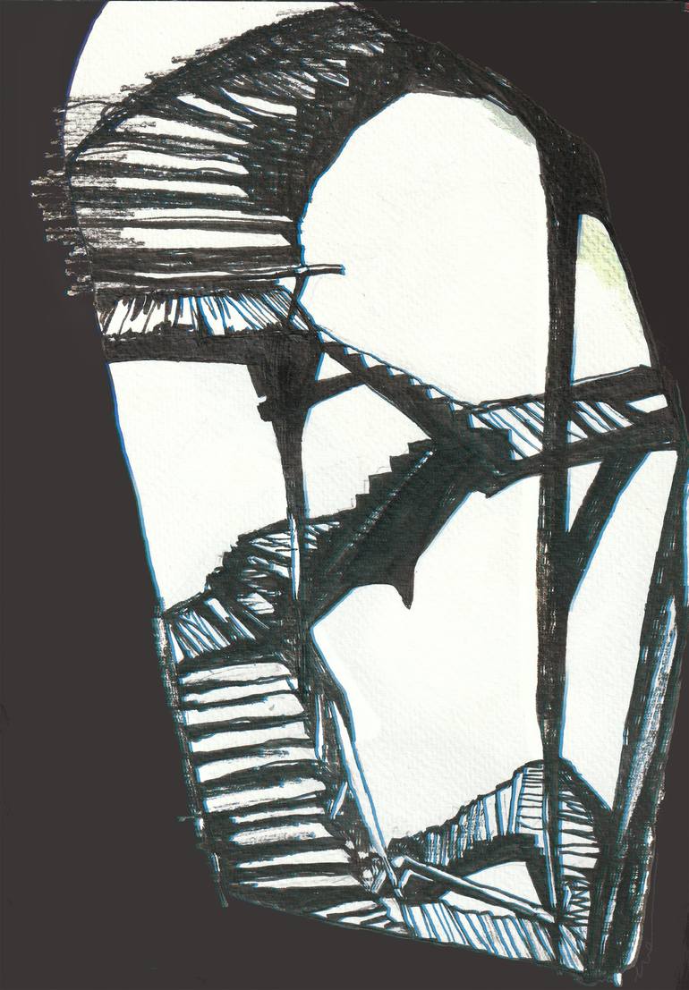 Steps Drawing by Natalia Zofia | Saatchi Art