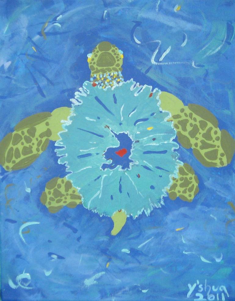 Cosmic Turtle Painting by Y'Shua The Painter | Saatchi Art