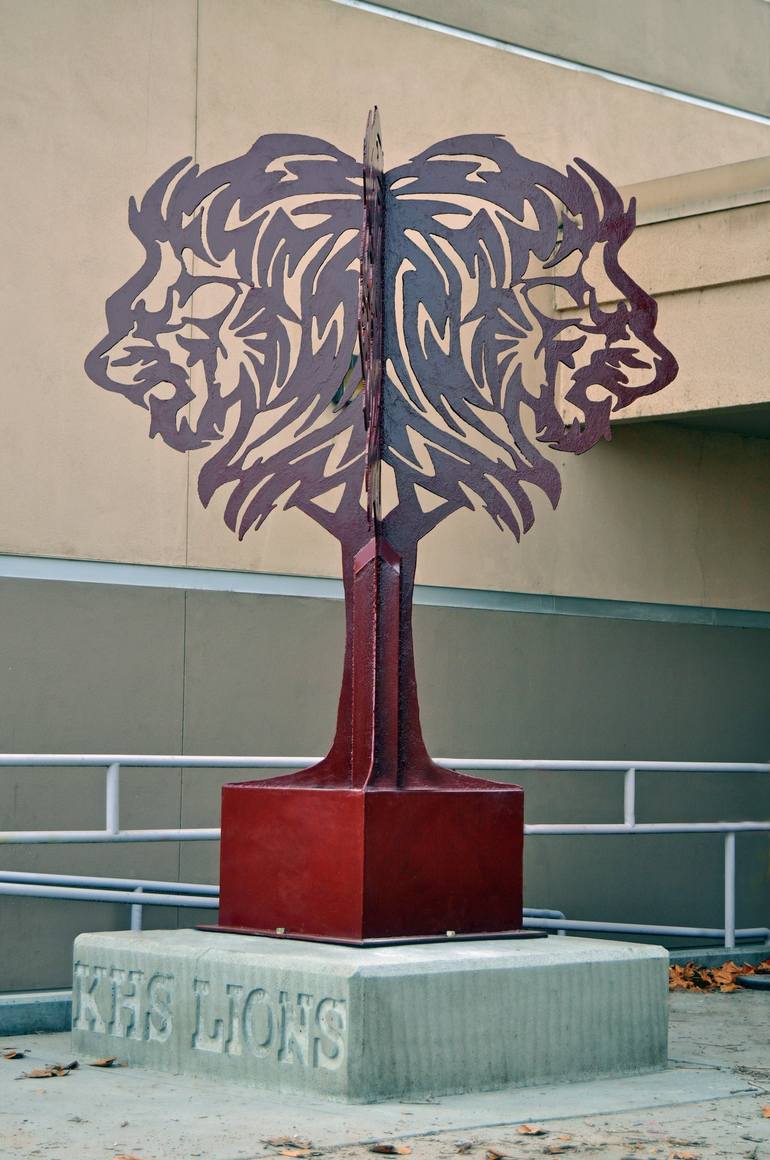 Lion Tree of Life Sculpture by Joseph Rastovich | Saatchi Art