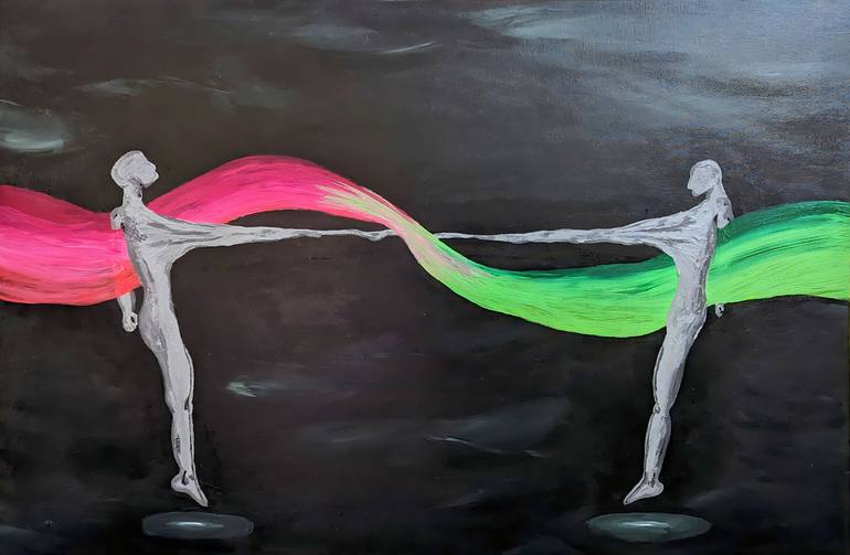 Masafat Painting by Hasan Deeb | Saatchi Art