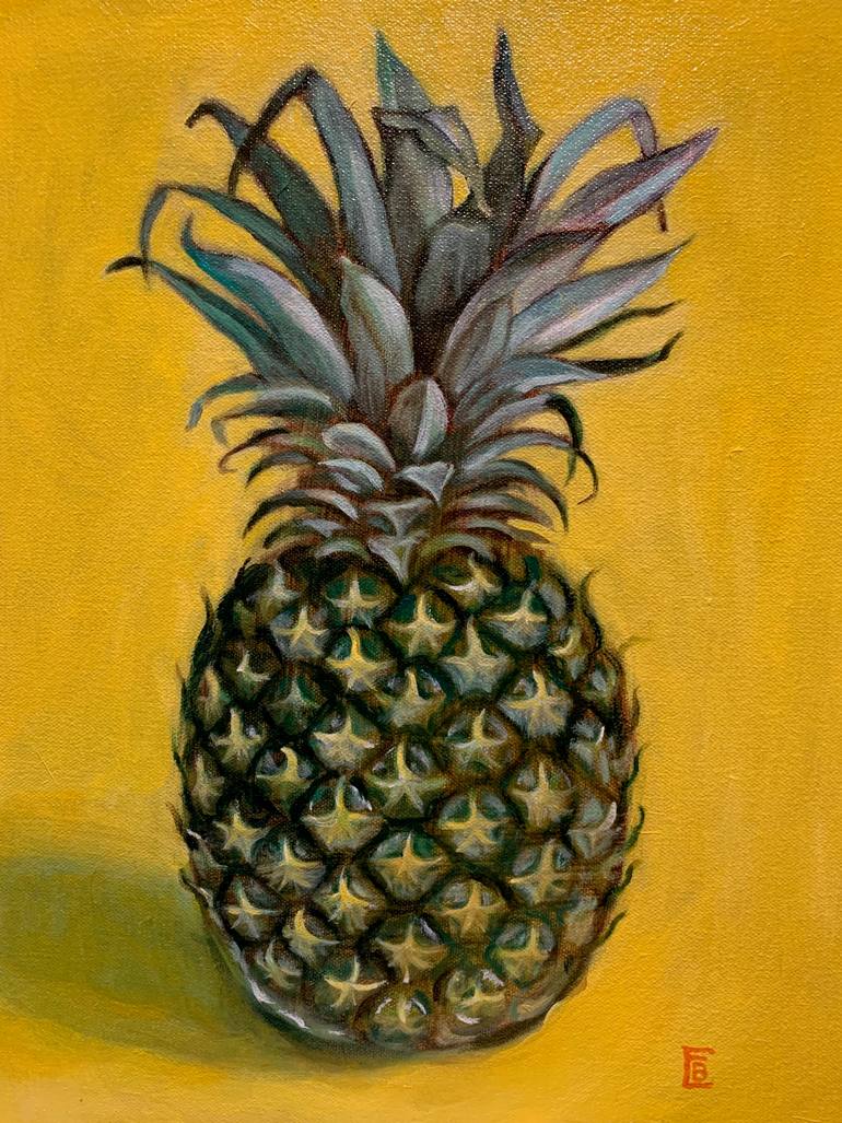 Pineapple #2 Painting by edith bingham | Saatchi Art