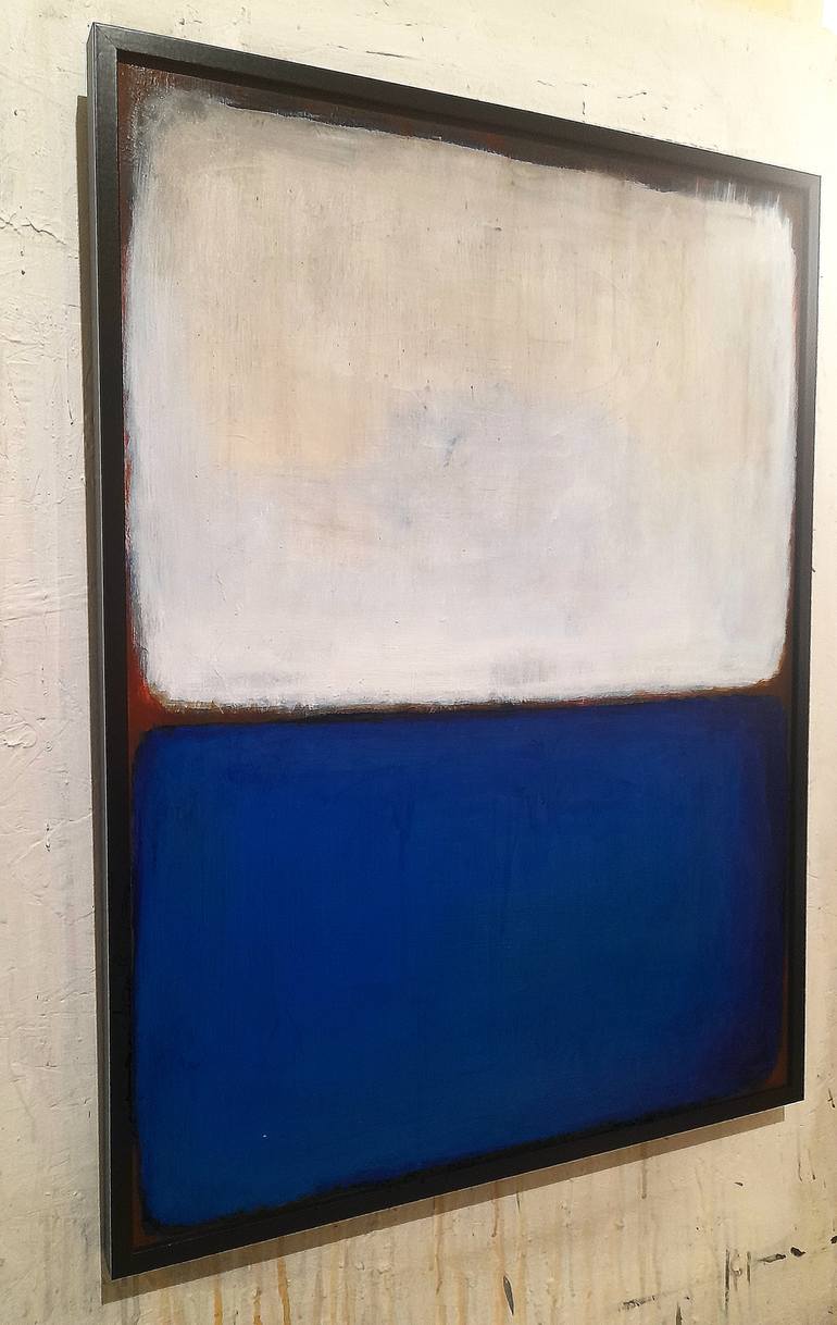 White, blue- Remember Rothko. Painting by Alessio Mariotto | Saatchi Art