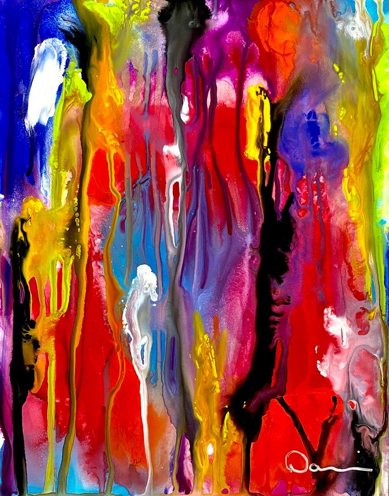 We All Bleed The Same Color Painting by Dani Wilson | Saatchi Art