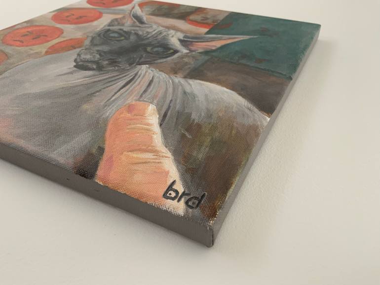 Angry cat Painting by Artemii Bordo | Saatchi Art