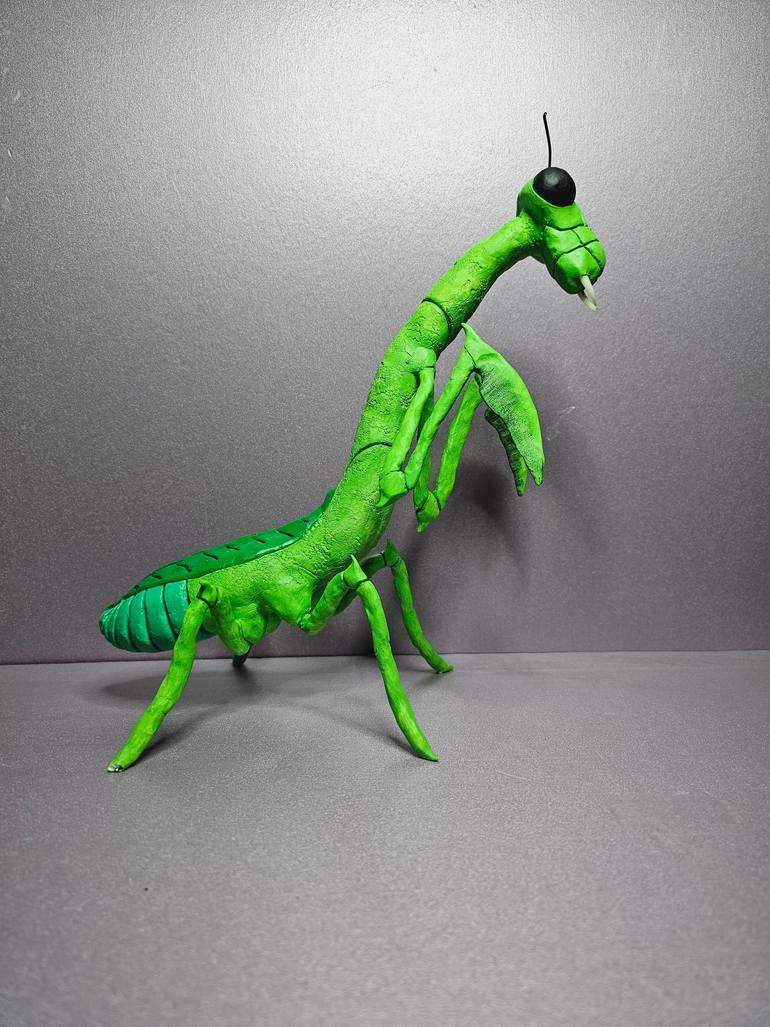 Mantis Sculpture by Arnold Jeanminette | Saatchi Art