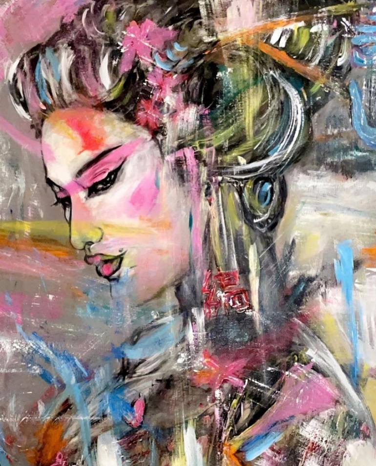 Shima Painting by Shima Algosaibi | Saatchi Art