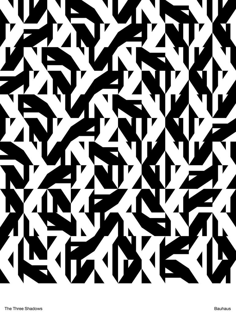 Three Shadows - Bauhaus Poster Digital by Project Posterized | Saatchi Art