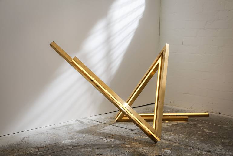 Double Flash - Collectible Light Sculpture Sculpture by Ilan El ...