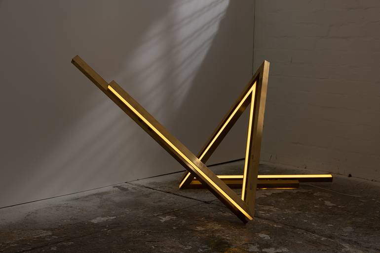 Double Flash - Collectible Light Sculpture Sculpture by Ilan El ...