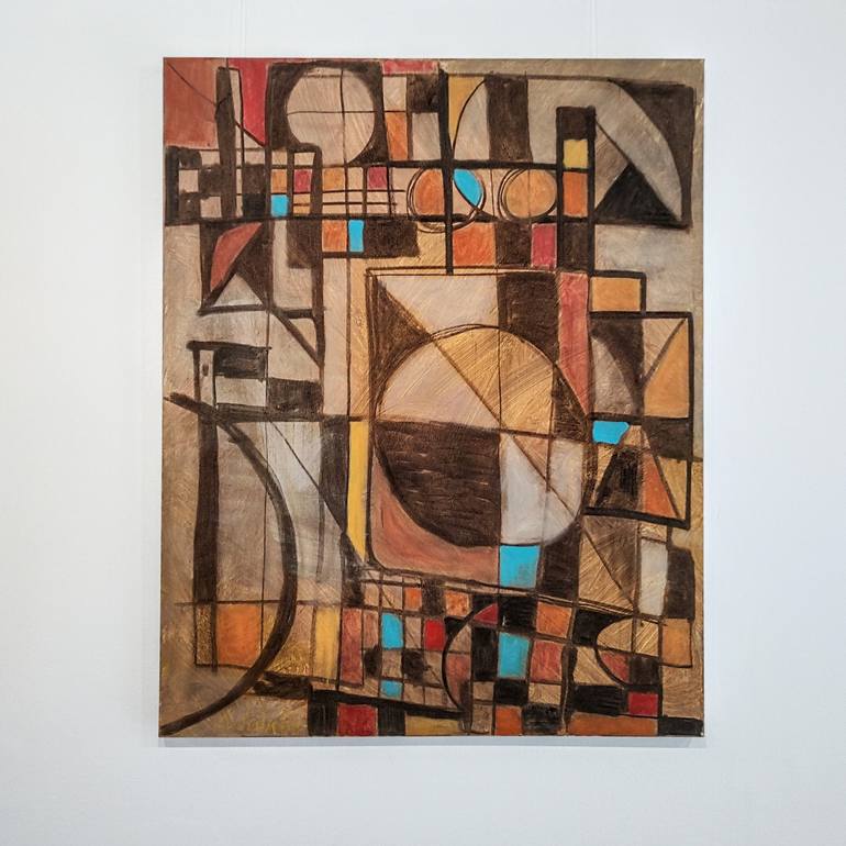 The Windows by Ilias Valaris Acrylic Abstract Art Painting by Corfu ...