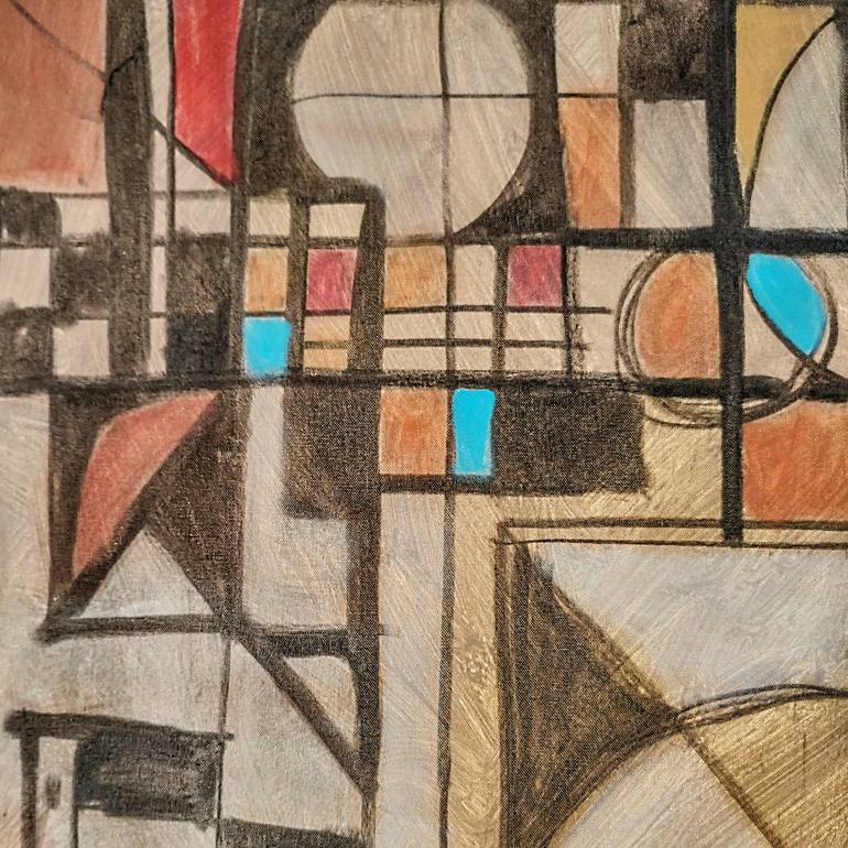 The Windows by Ilias Valaris Acrylic Abstract Art Painting by Corfu ...