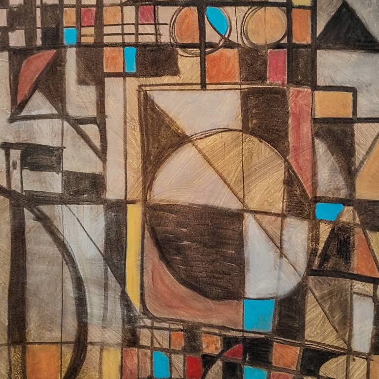 The Windows by Ilias Valaris Acrylic Abstract Art Painting by Corfu ...