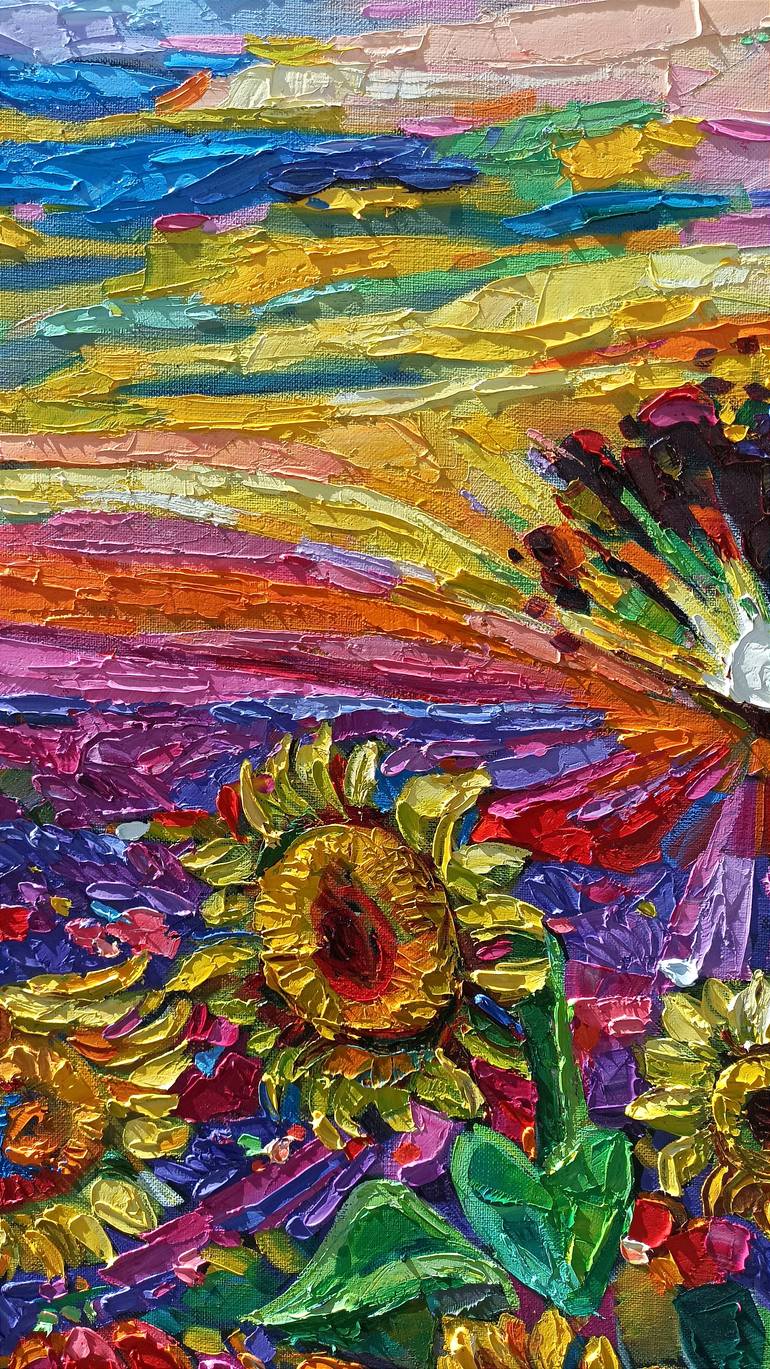 Sun Lovers Painting by Vanya Georgieva | Saatchi Art