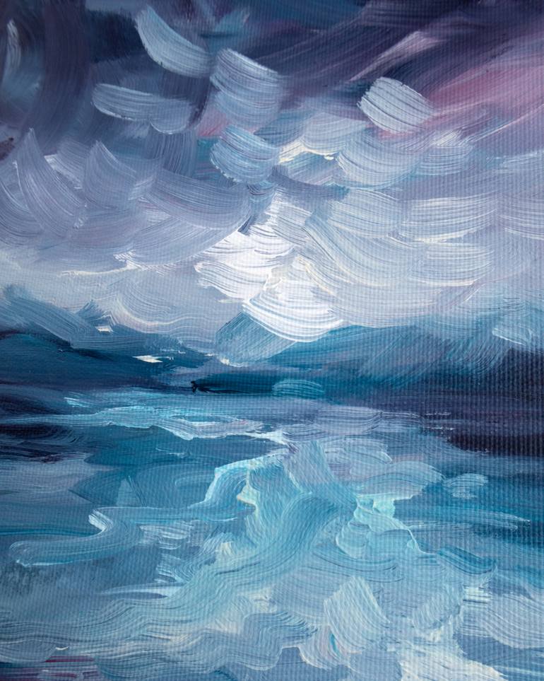 Reflective Solitude Painting by Adrienn Pécsek | Saatchi Art