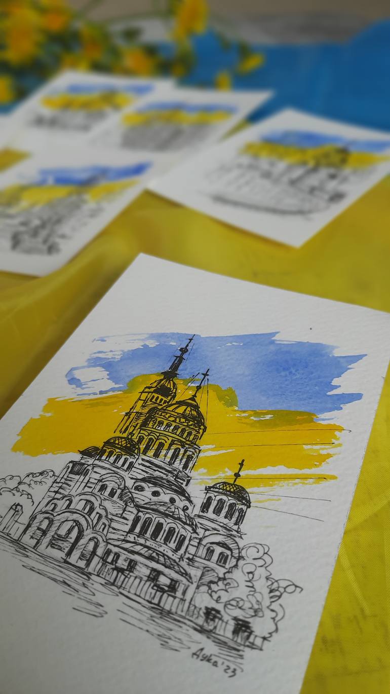 Annunciation (Blahovishchensky) Cathedral, Kharkiv, Ukraine Painting by ...