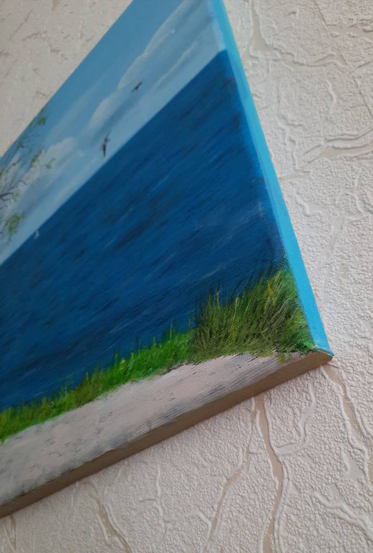 Spring by the sea Painting by Olena Berest | Saatchi Art