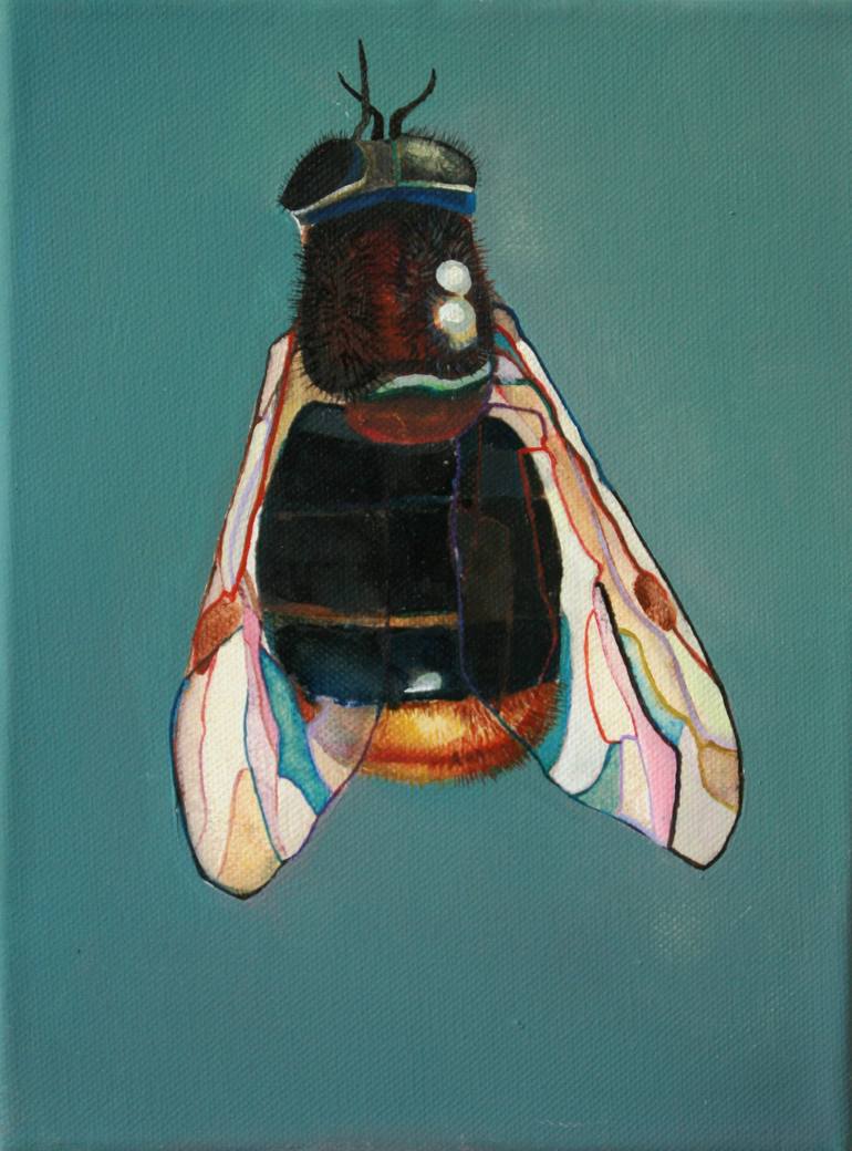 Fly Painting by Katarzyna Prusik-Lutz | Saatchi Art