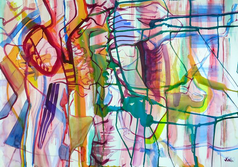 Constant High Vibration Painting by Julián García-Viso | Saatchi Art