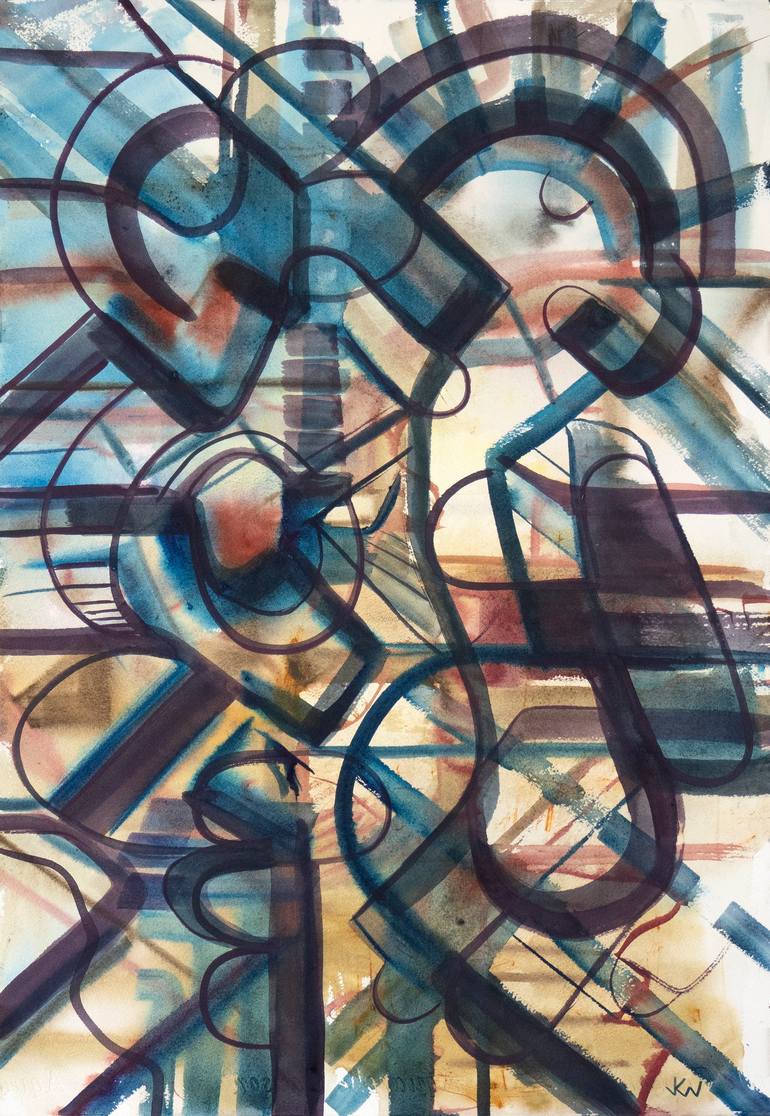 Dualidad Painting by Julián García-Viso | Saatchi Art