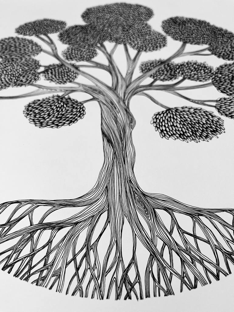 Tree of Life Drawing by Iuliana Iavorschi | Saatchi Art