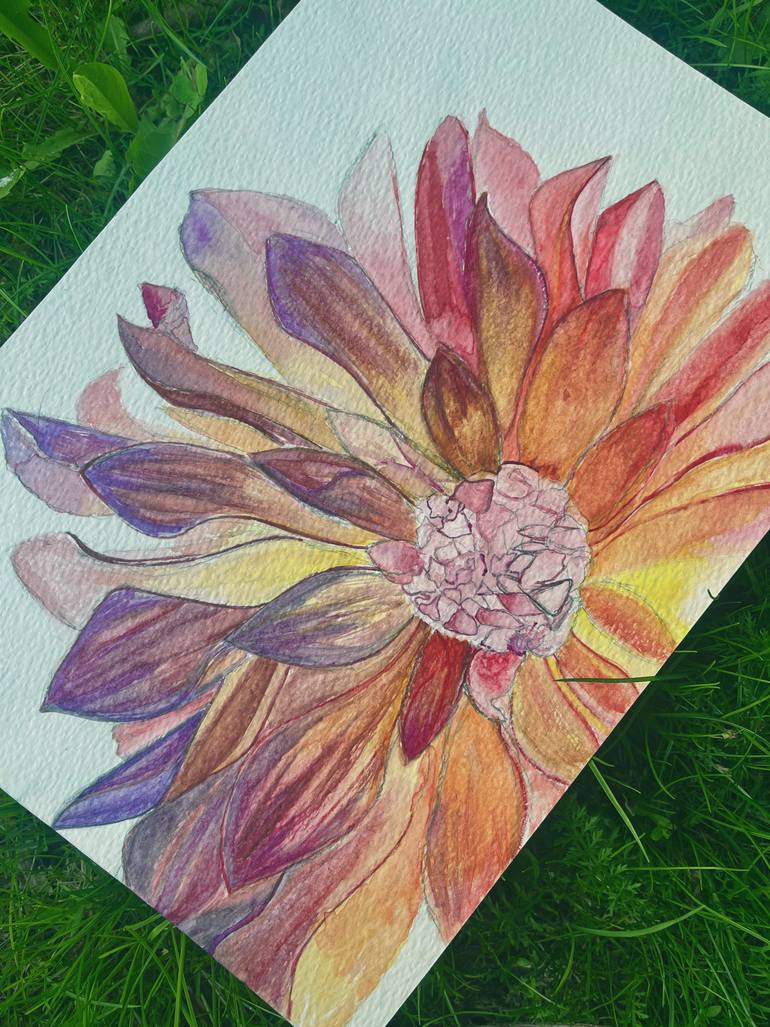 Blooming | Daisy Painting by Rabia Gondal | Saatchi Art