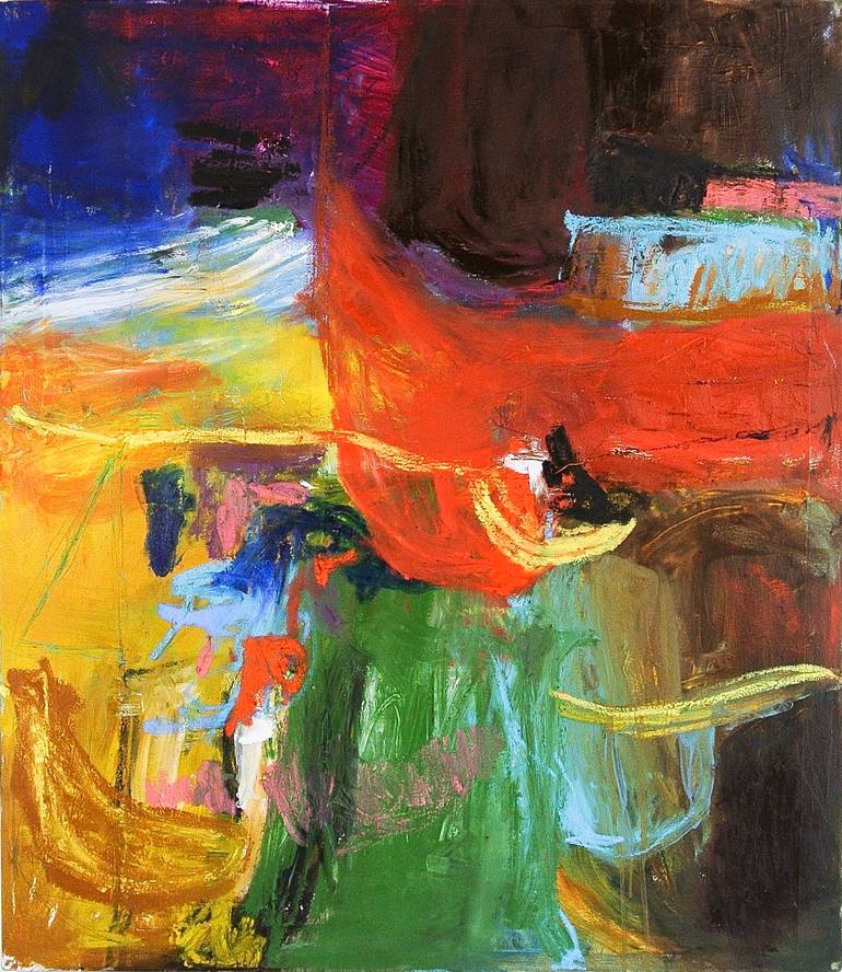 Lay Down Amongst Flower Beds Painting by Patrick Semple | Saatchi Art