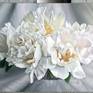 White Peonies Painting by Barbara K Buer | Saatchi Art