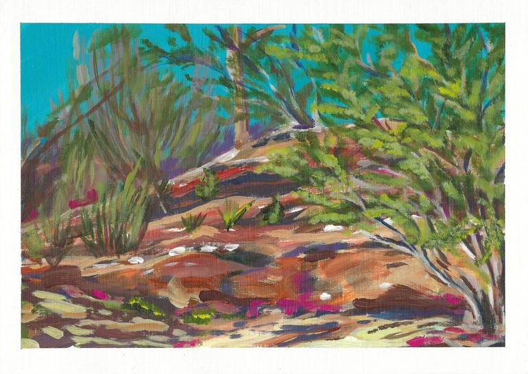 Australian Red dirt Bushland Drawing by Virinpon Arunwiram | Saatchi Art
