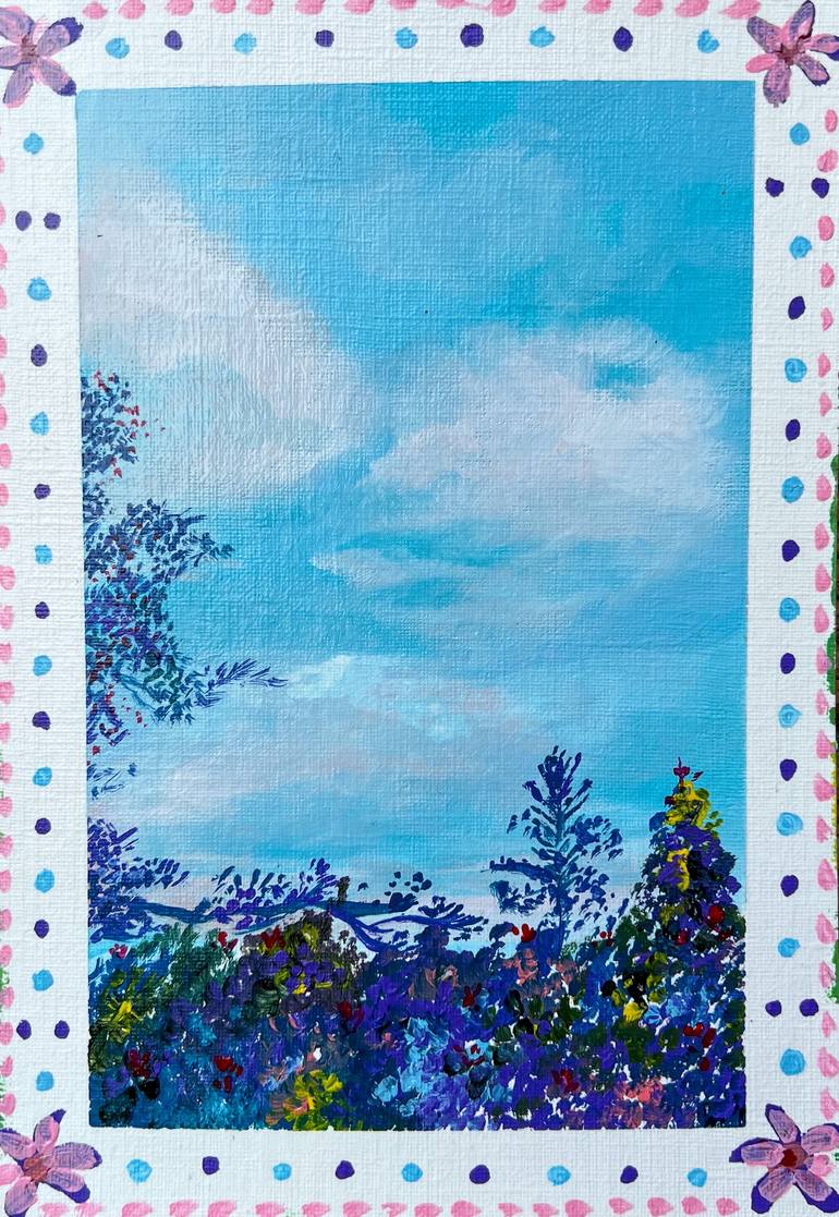 Blue Sky Drawing by Virinpon Arunwiram | Saatchi Art