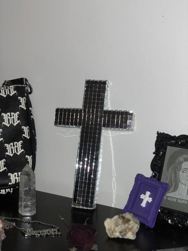 Disco Cross Sculpture by Özge Özden | Saatchi Art