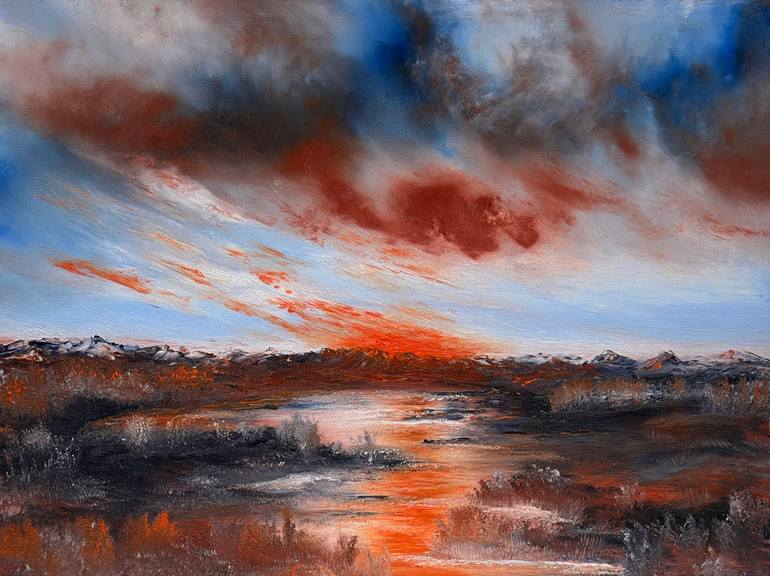 Auburn Sunset Painting by Mark Bradford | Saatchi Art