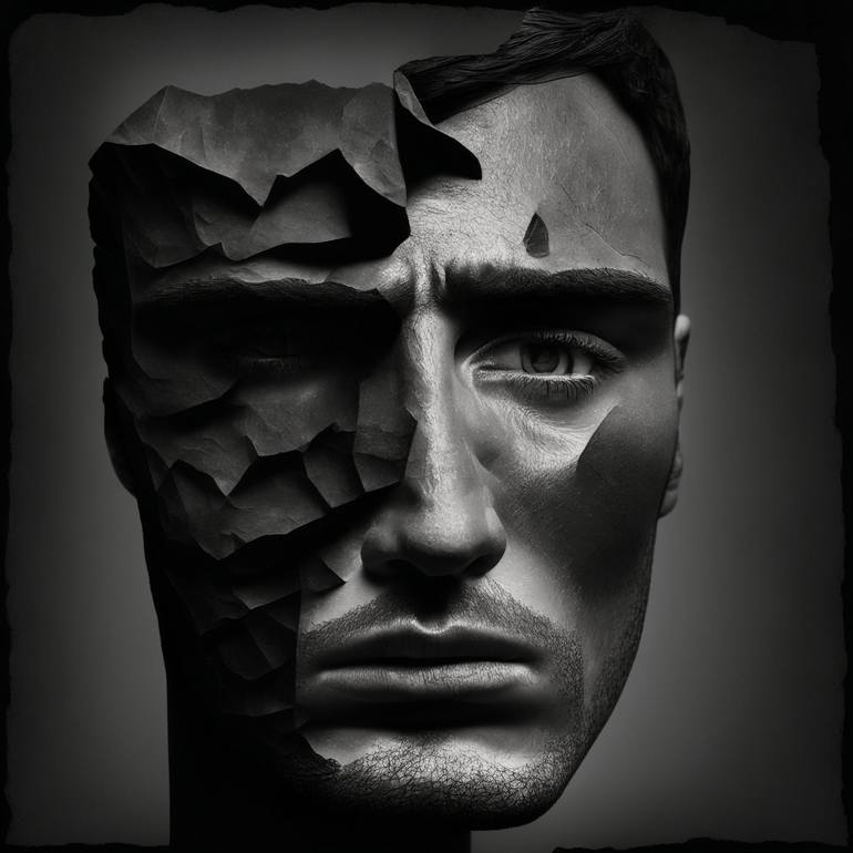 At the Coak Face - Face of Determination Digital by Stuart Pearson ...