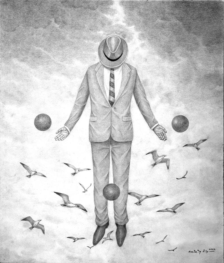 Among Joy Of The Birds Drawing by Tatang B Sp | Saatchi Art