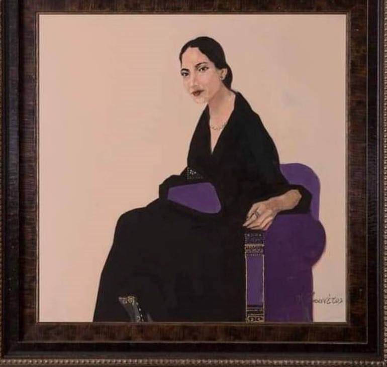 Soprano Maria Callas Painting by Constantinos Zannetos | Saatchi Art