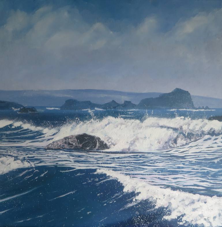 Duckpool, Cornwall Painting by Tim Burns | Saatchi Art