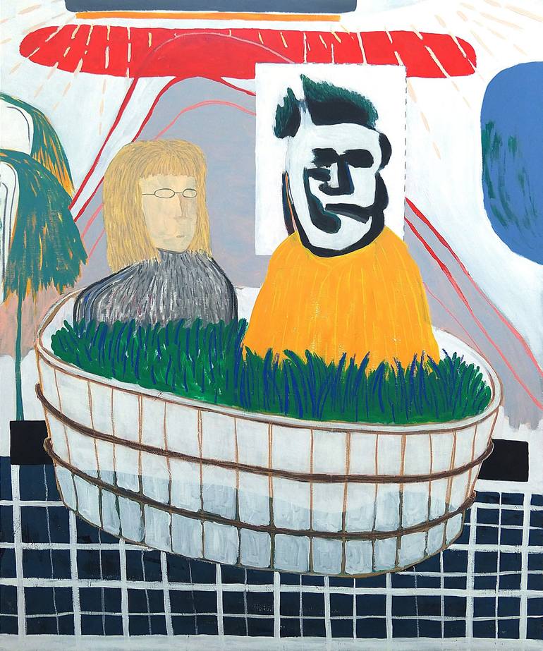 VR monk Painting by jin taek | Saatchi Art