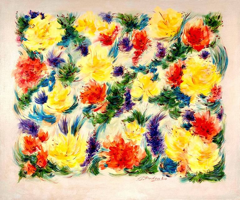 Summer wind / 2023 / 100x120 / Canva, Acrylic Painting by Svitlana ...