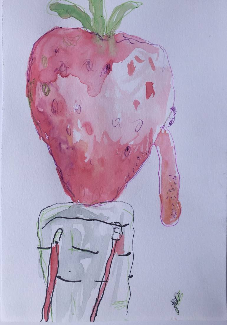 Berry very Person Painting by Job Ortiz | Saatchi Art