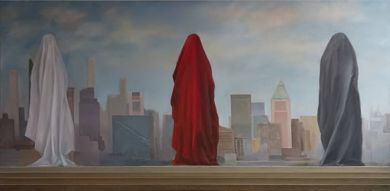 The Last Three People You Met Painting by Michael Massen | Saatchi Art