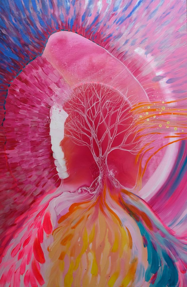 Romantic space Painting by Jana Magdova | Saatchi Art