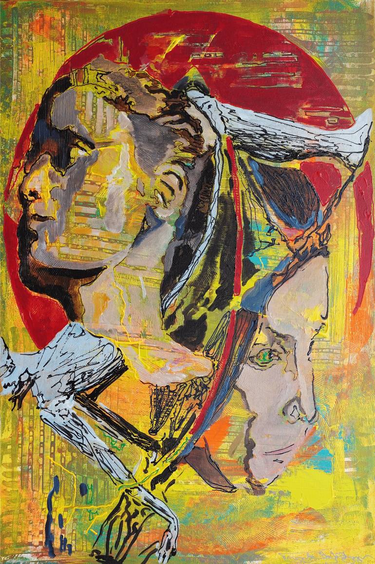 The Enigmatic circle Painting by Niko loz | Saatchi Art